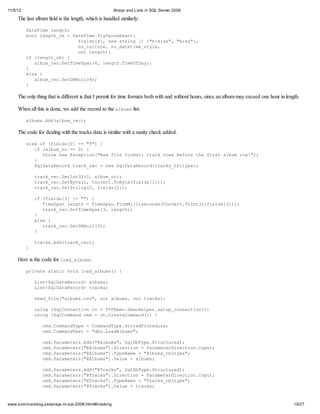 Arrays and lists in sql server 2008 | PDF
