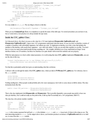 Arrays and lists in sql server 2008 | PDF