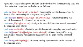 Arrays and Strings engineering education | PPT