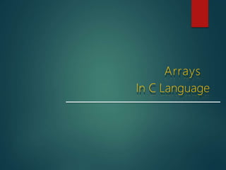 Arrays basics | PPT