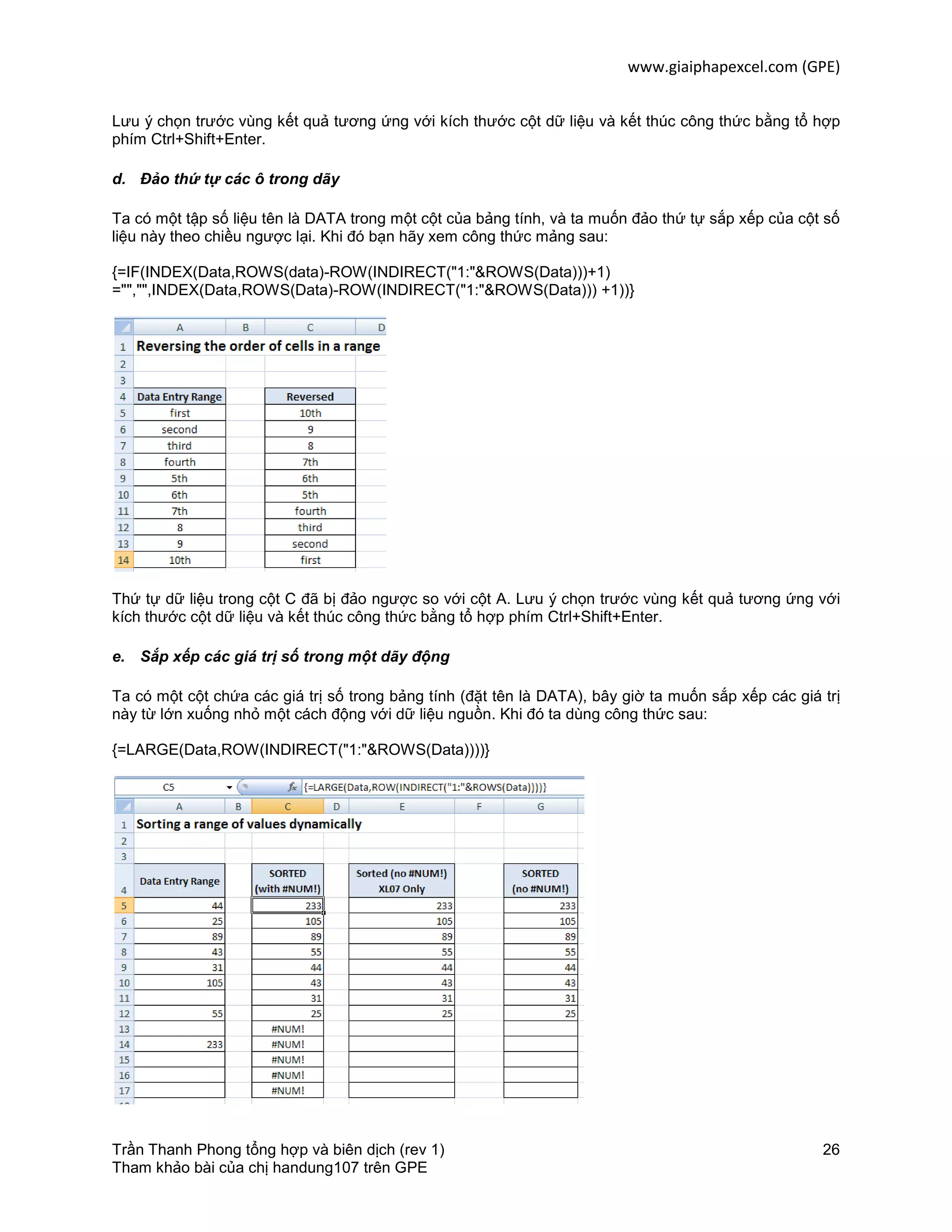Arrays formulas rev1 | PDF