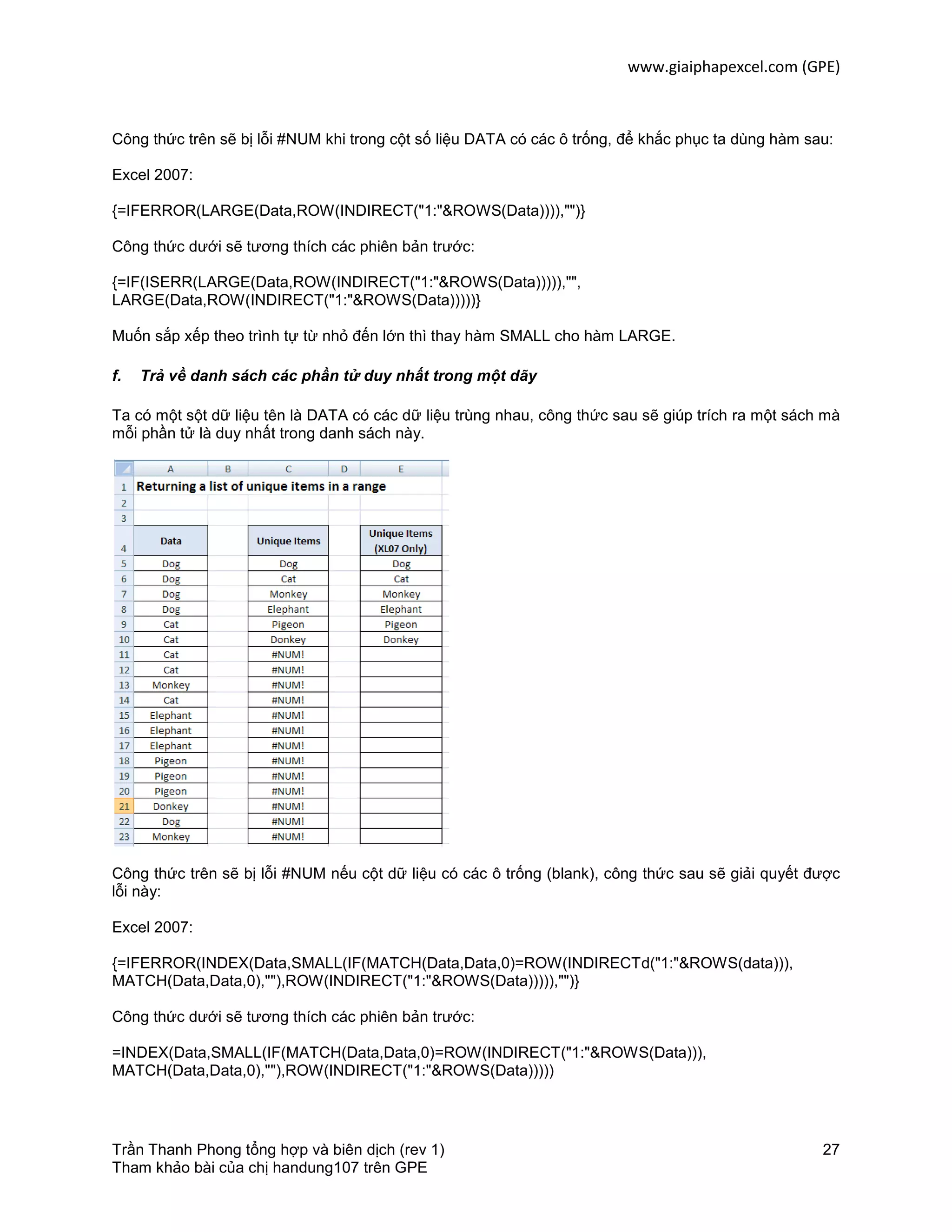 Arrays formulas rev1 | PDF