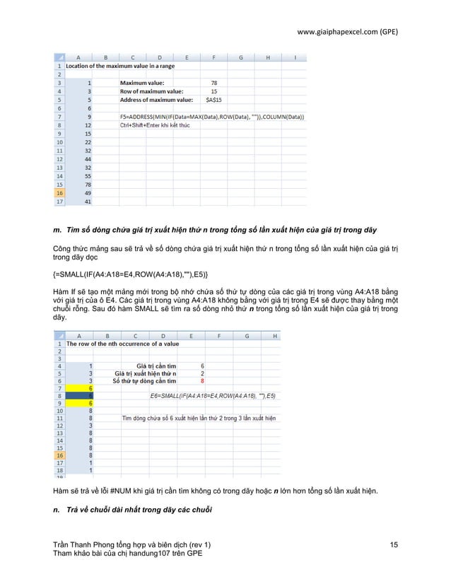 Arrays formulas rev1 | PDF