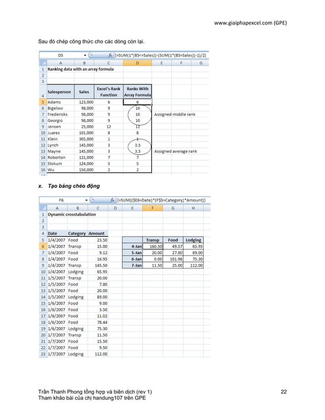 Arrays formulas rev1 | PDF