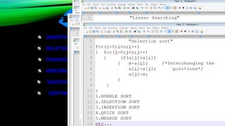 Arrays in c | PPTX | Programming Languages | Computing