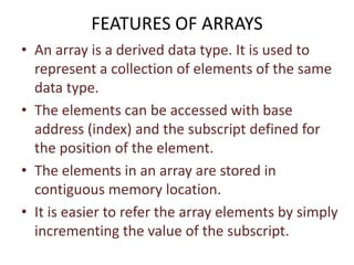 Arrays in c | PPTX