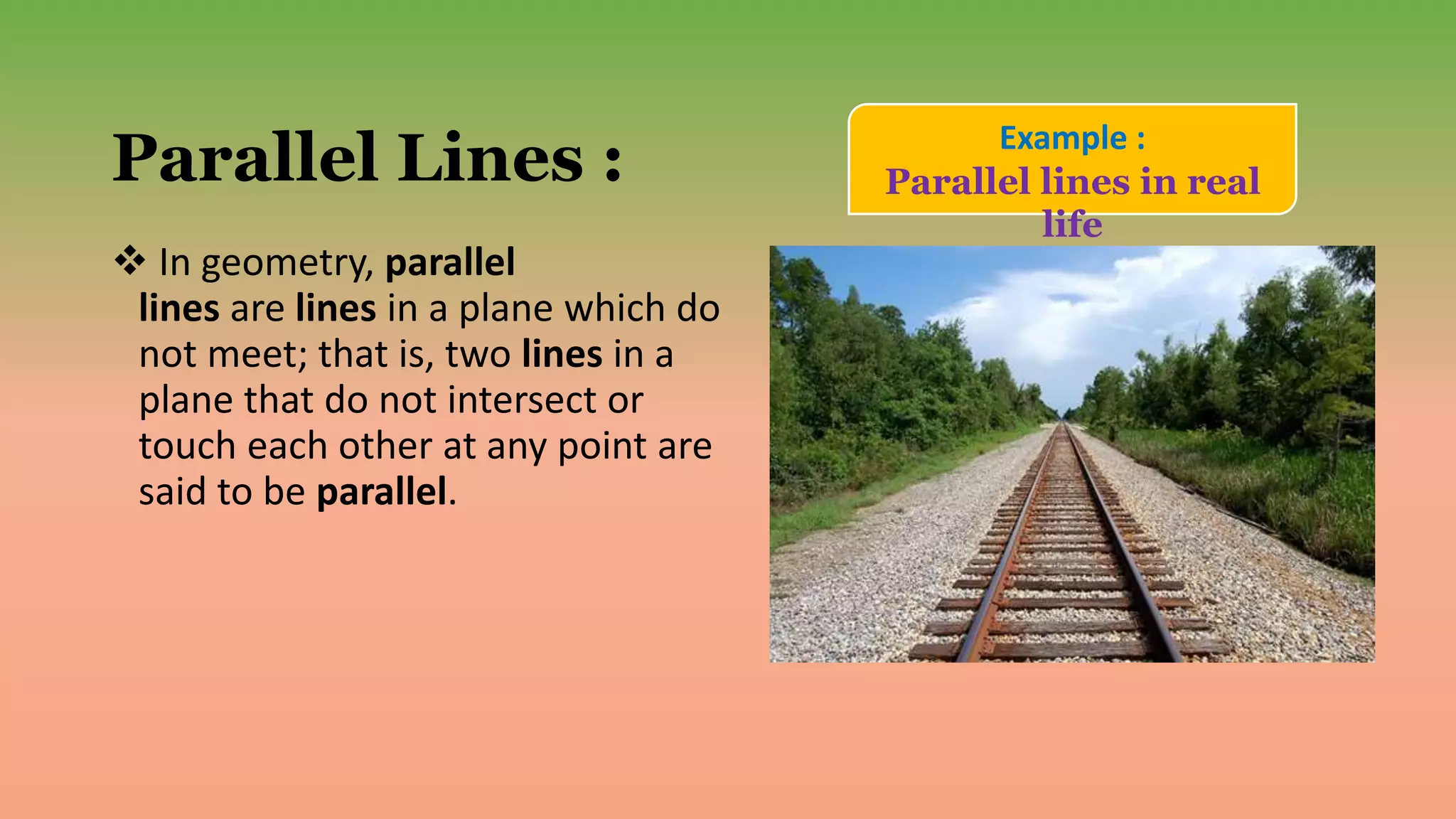 Perpendicular Lines In Real Life