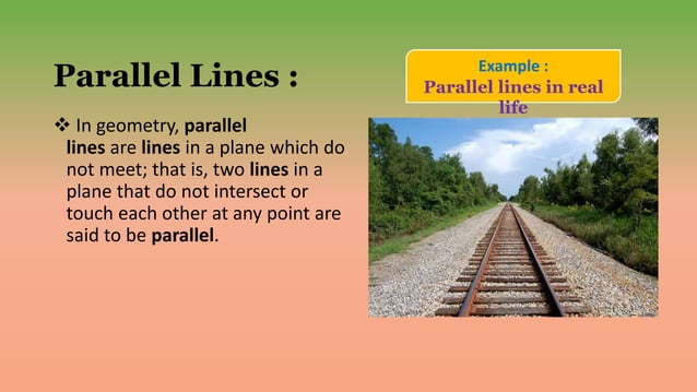 Parallel And Perpendicular With Real Life Examples | PPTX