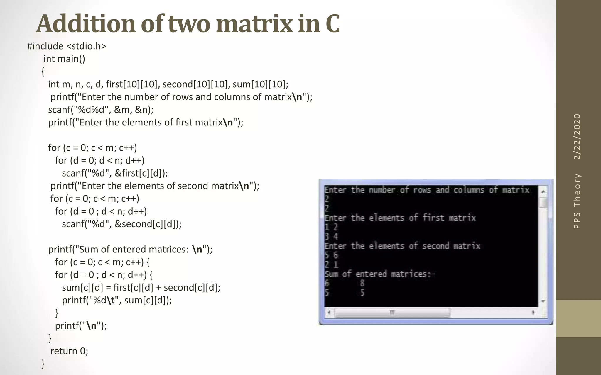 Arrays in c | PPT