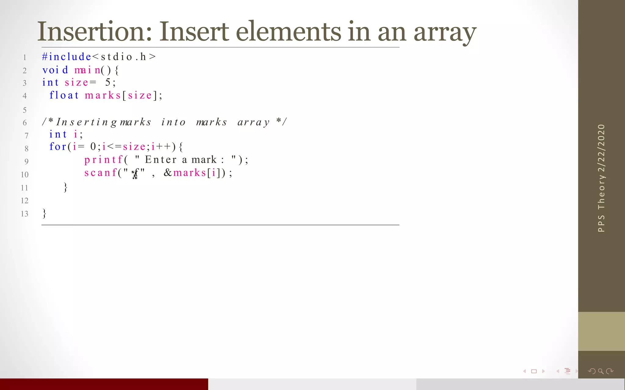 Arrays in c | PPT