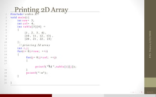 Arrays in c | PPT
