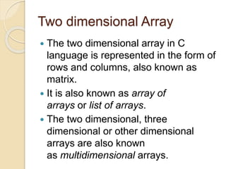 Arrays in c v1 09102017 | PPT