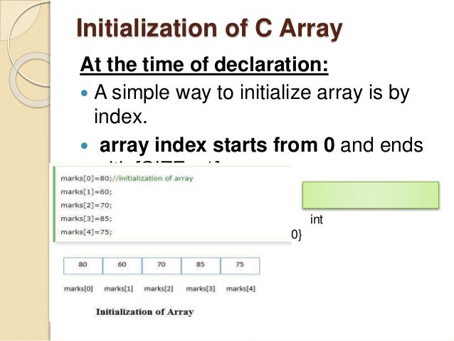 Arrays In C V1 09102017