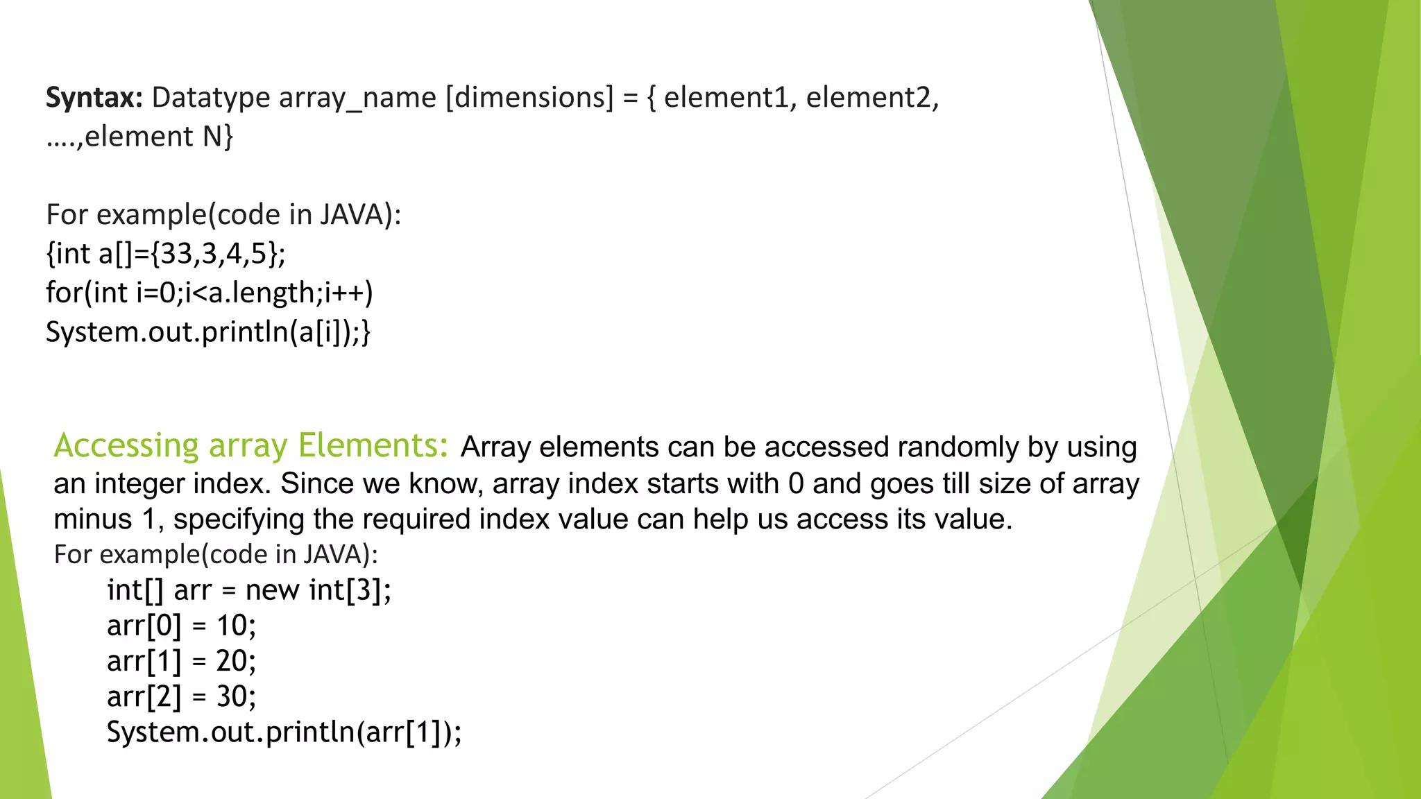 Arrays in Data Structure and Algorithm | PPT Arrays in Data Structure and Algorithm | PPT