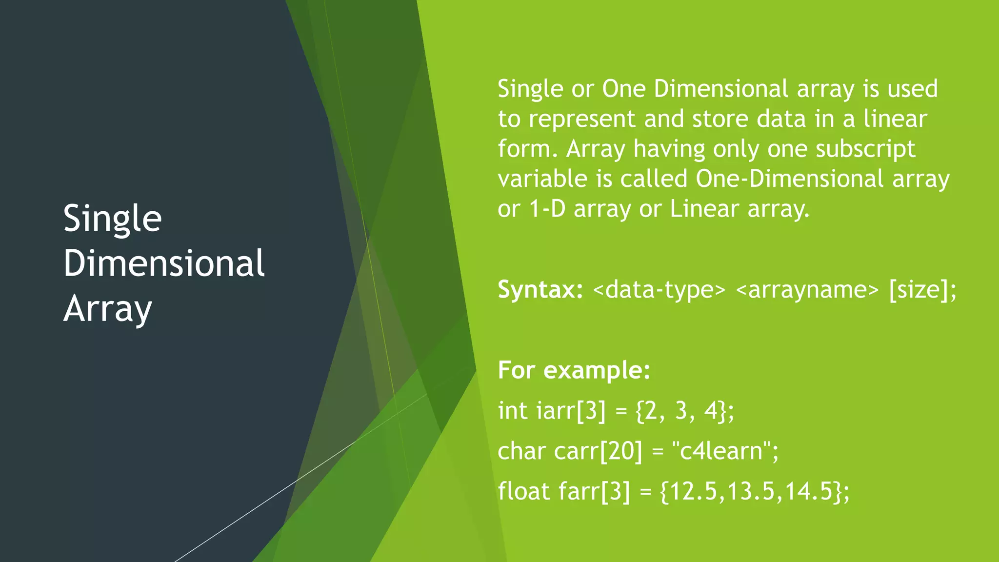 Arrays in Data Structure and Algorithm | PPT Arrays in Data Structure and Algorithm | PPT