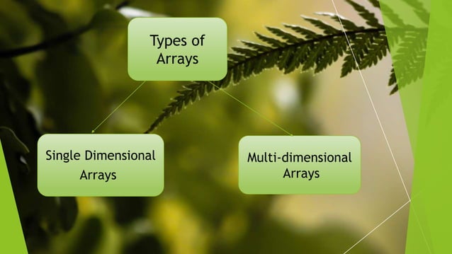 Arrays In Data Structure And Algorithm Pptx Programming Languages Computing