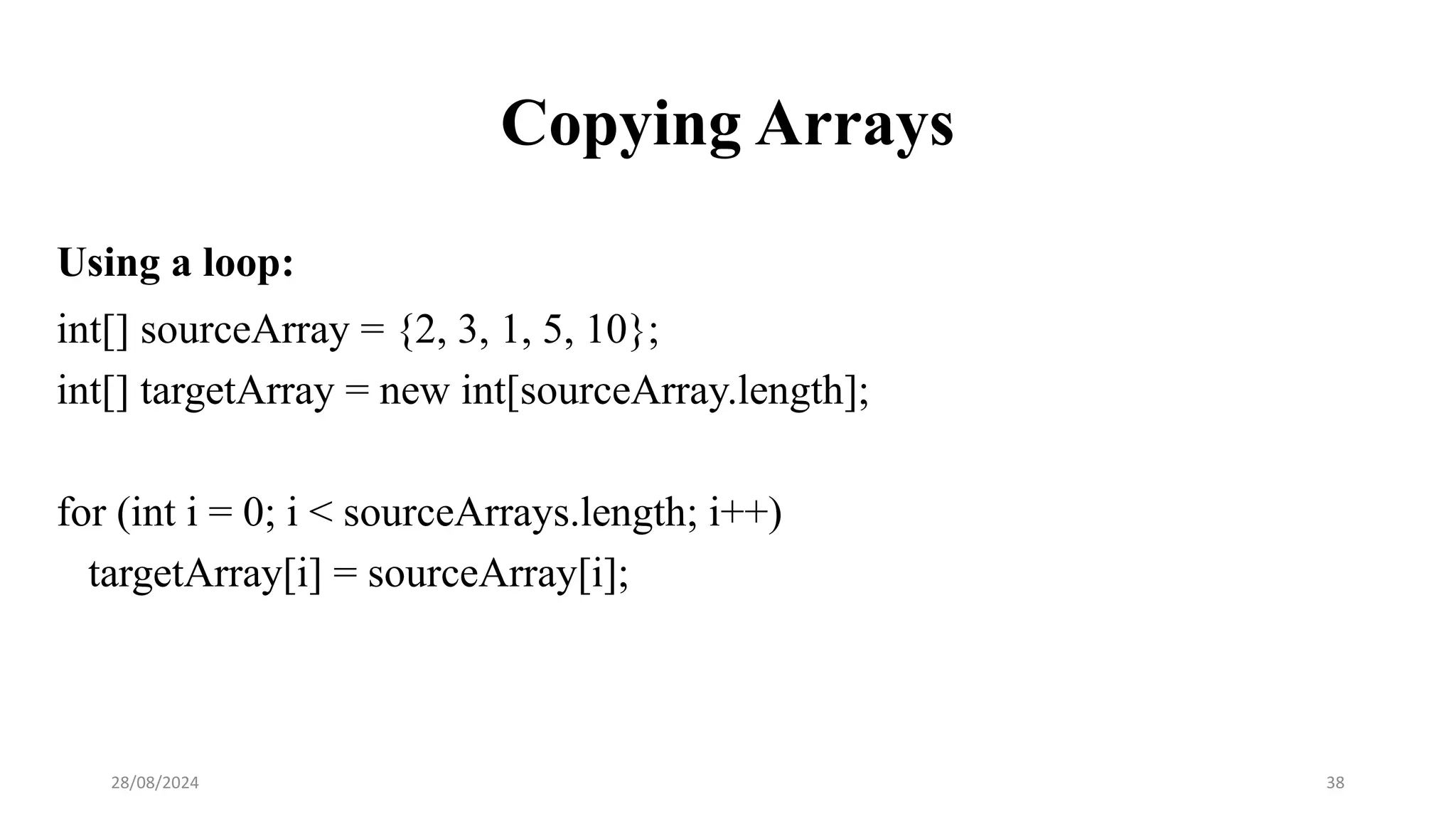 Arrays And Detailed Explanation Of Array Pptx Programming Languages Computing
