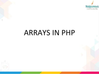 Arrays in php | PPT