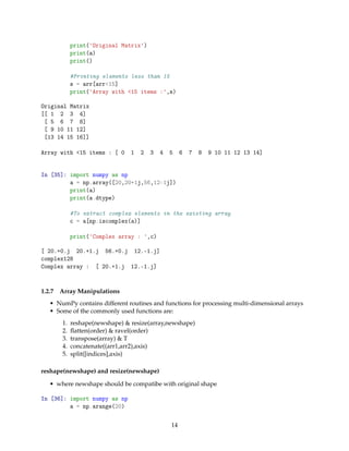 Arrays in python | PDF