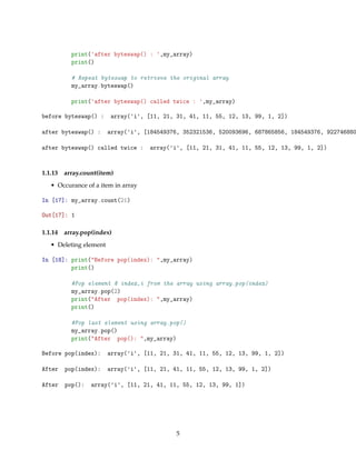 Arrays in python | PDF