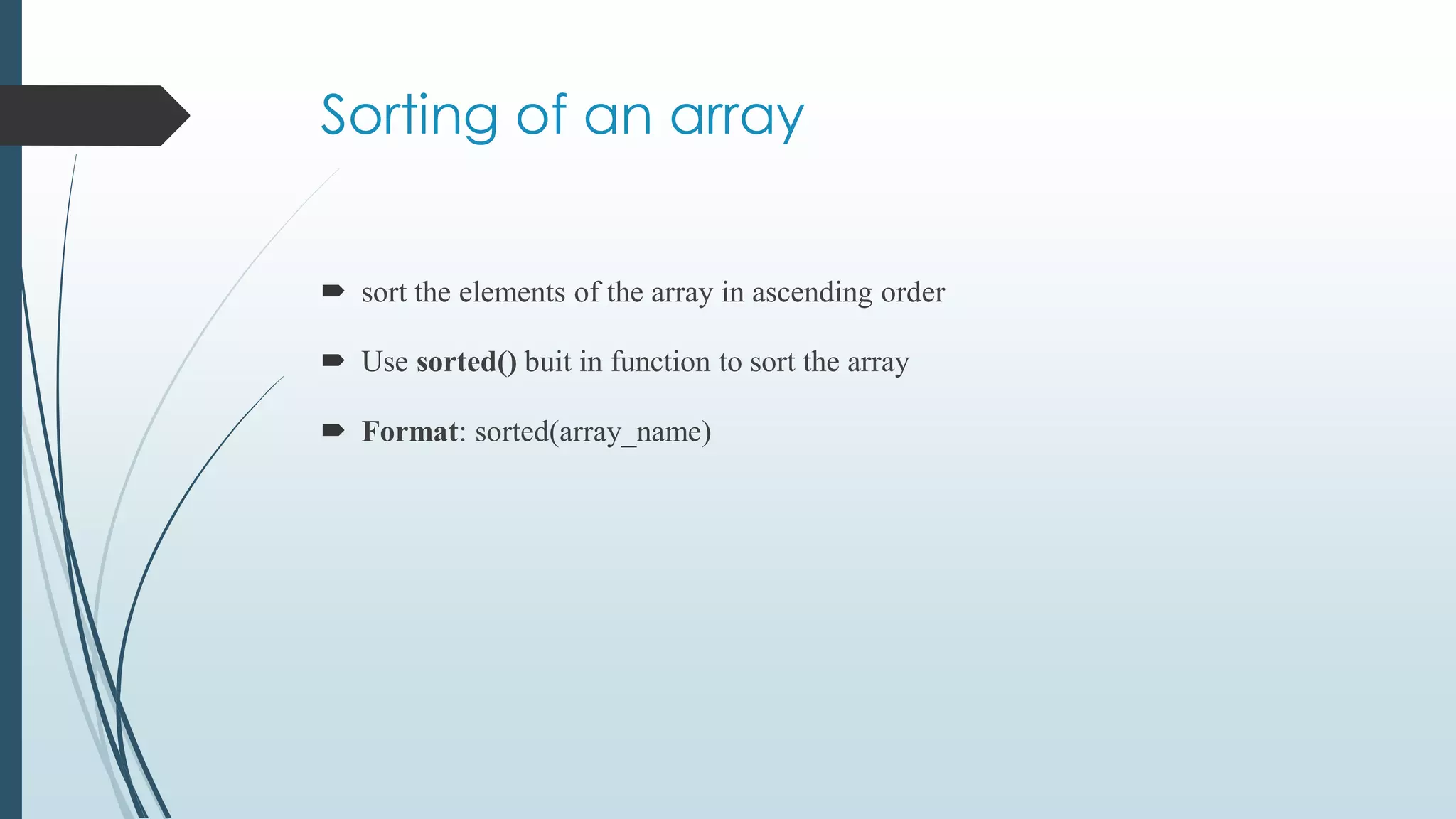 Arrays In Python | Pdf