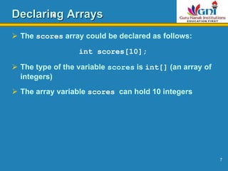 Arrays in C Programming | PPT