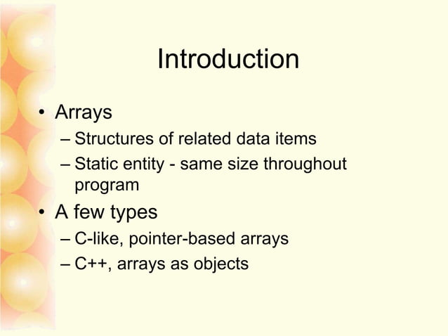 Arrays matrix 2020 ab | PPT