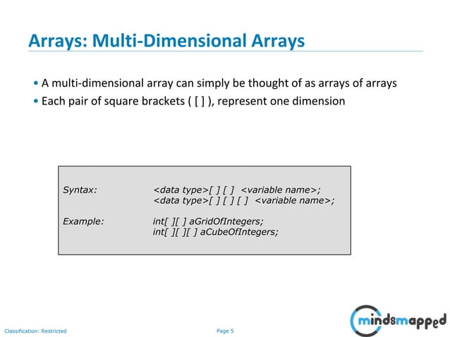 Session 08 - Arrays and Methods | PPTX