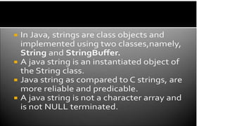 Arrays,string and vector | PPTX | Programming Languages | Computing