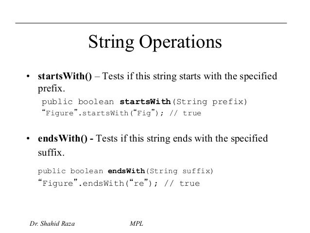 Arrays string handling java packages