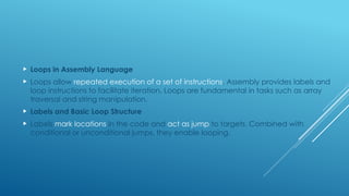 Arrays, Strings & Loops in assembly Language.pptx