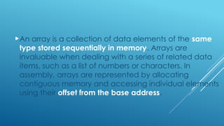 Arrays, Strings & Loops in assembly Language.pptx