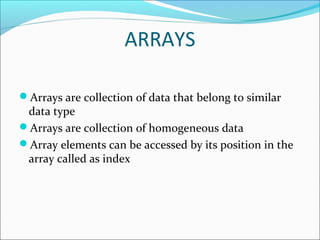 Array & string | PPT