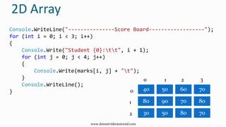 Arrays, Structures And Enums | PPTX