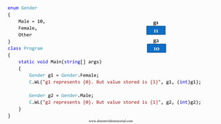 Arrays, Structures And Enums | PPTX