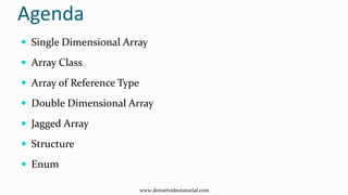 Arrays, Structures And Enums | PPTX