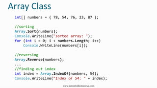 Arrays, Structures And Enums | PPTX
