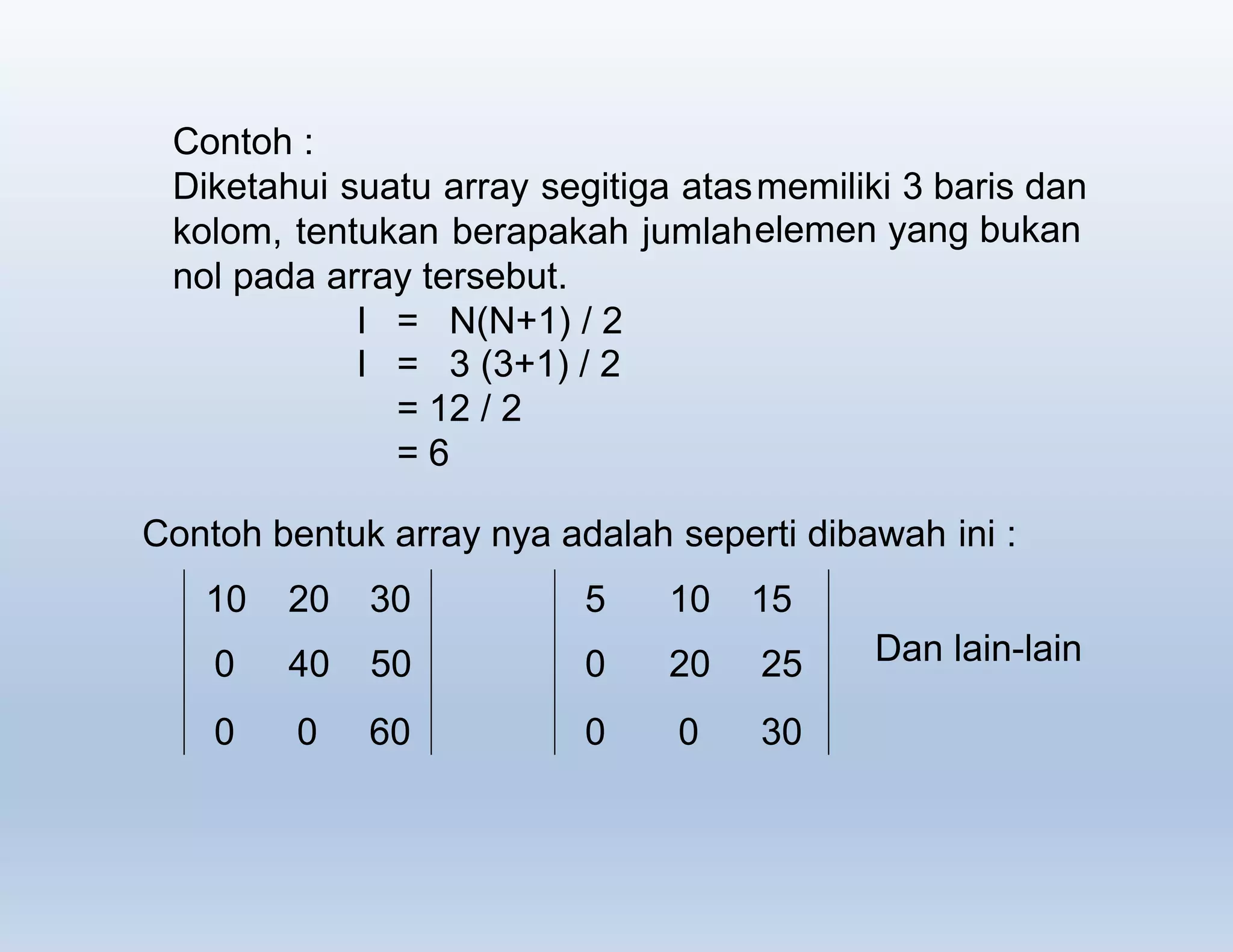 Array Dimensi banyak struktur data pertemuan ke 3 | PPTX