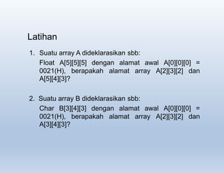 Array Dimensi banyak struktur data pertemuan ke 3 | PPTX