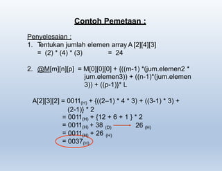 Array Dimensi banyak struktur data pertemuan ke 3 | PPTX