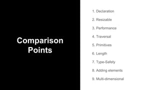 Array vs array list | PPTX