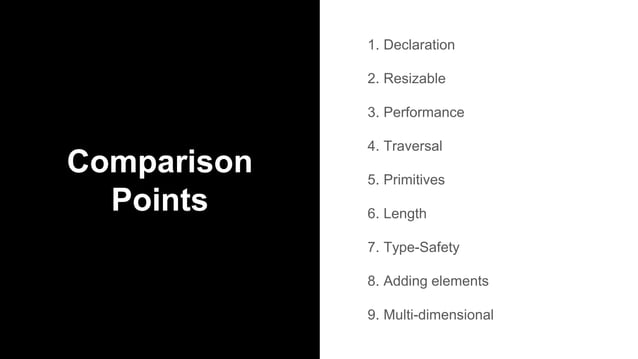 Array vs array list | PPTX