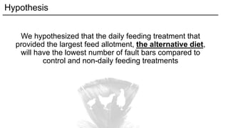 The development of fault bars in feed restrcited broiler breeders ...