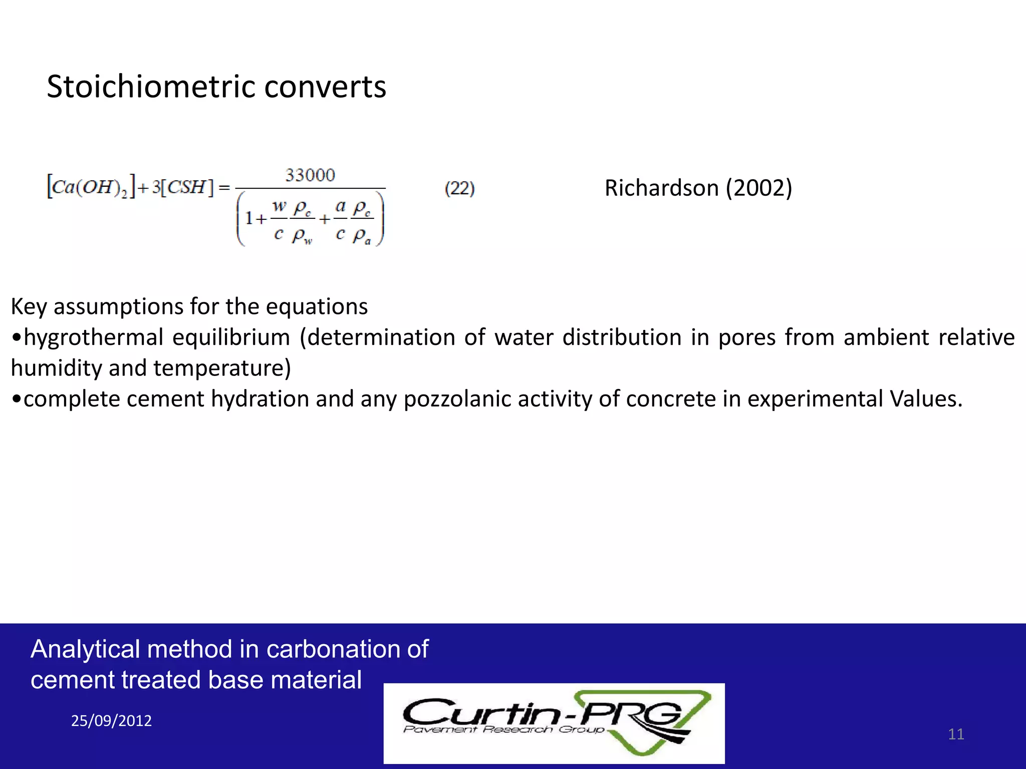 CARBONATION OF CEMENT TREATED BASE MATERIAL | PDF