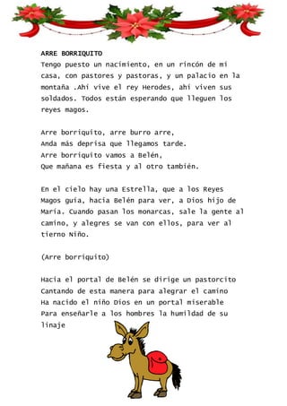 Arre borriquito letra y acordes | DOCX