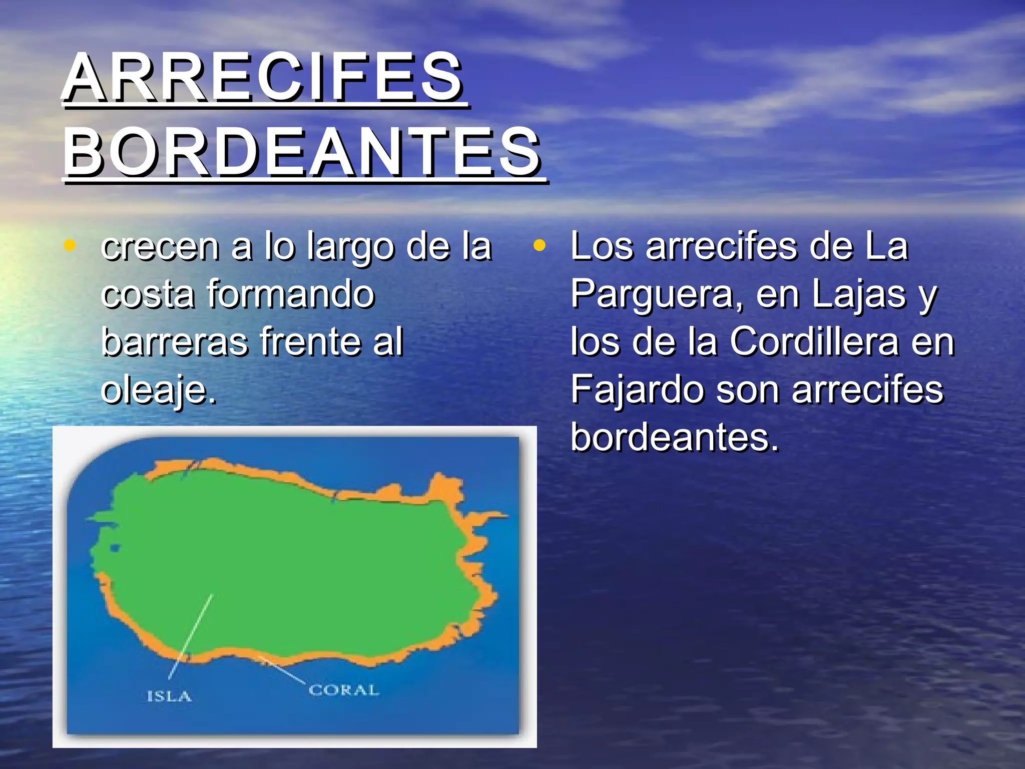 Tipos de arrecifes de coral | PPT