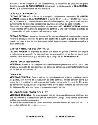 Arrendamiento de bien mueble a plazo determinado | PDF