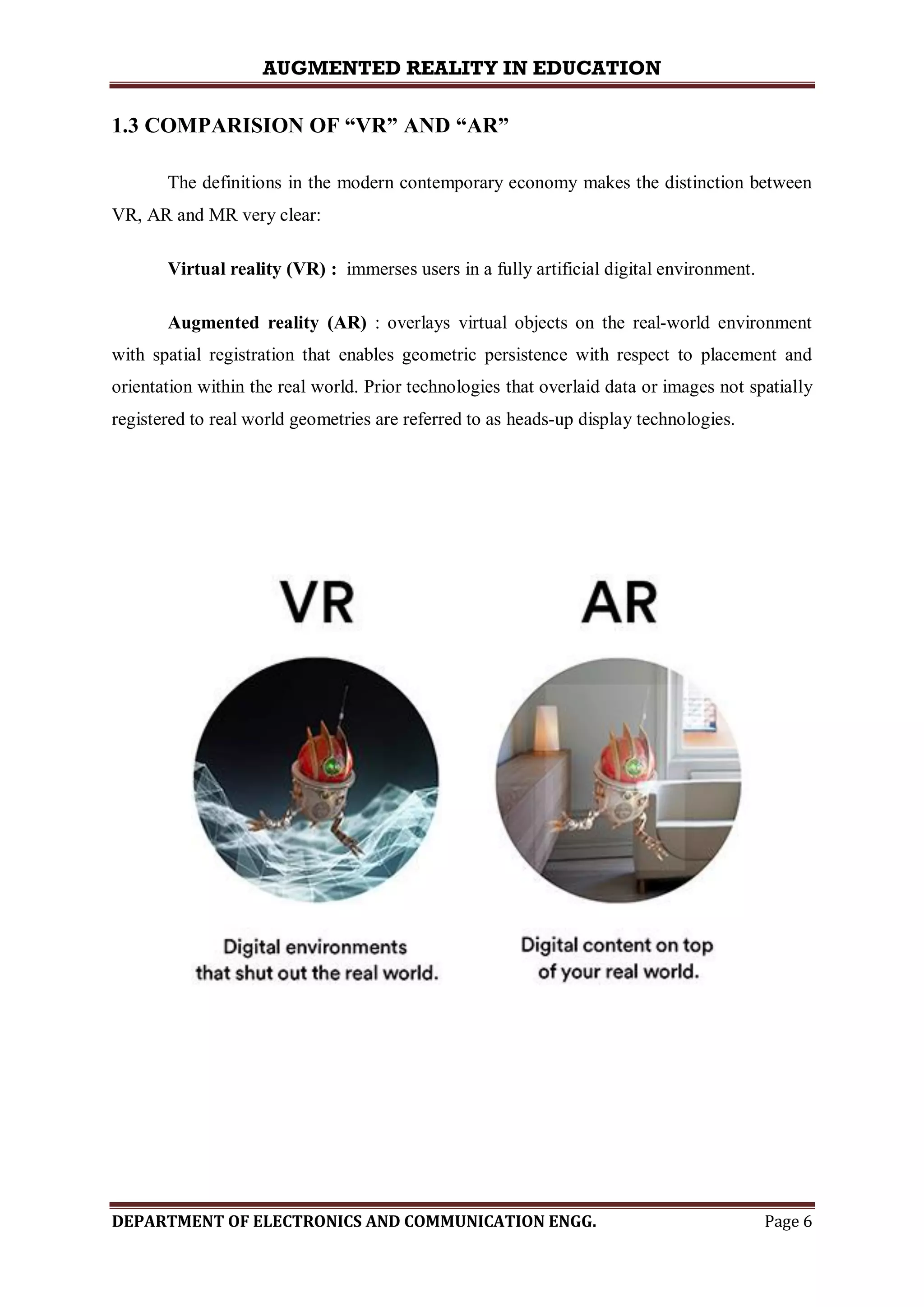 Augmented Reality In Education | PDF