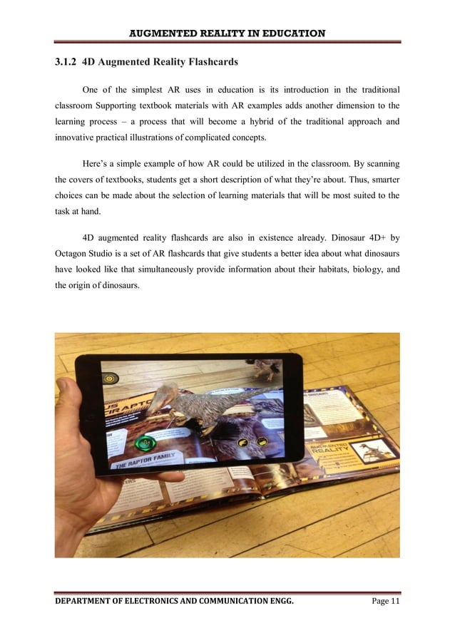 Augmented Reality In Education | PDF | Augmented Reality | Technology & Computing