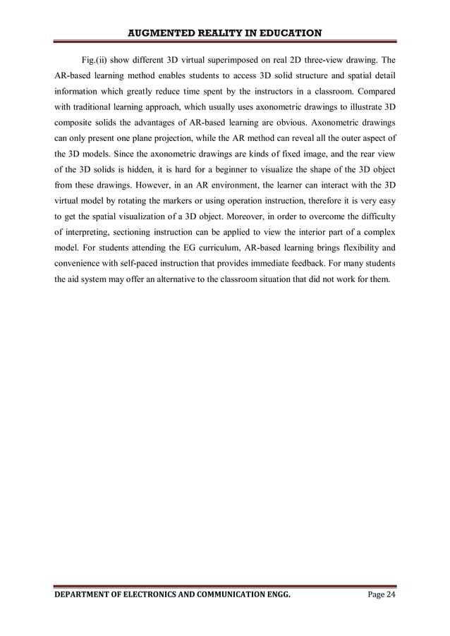 Augmented Reality In Education | PDF | Augmented Reality | Technology & Computing